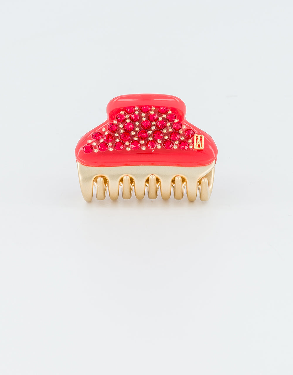 Winter 25 Vendome Gold Platted and Crystal Red Hair Clip – Alexandre de ...